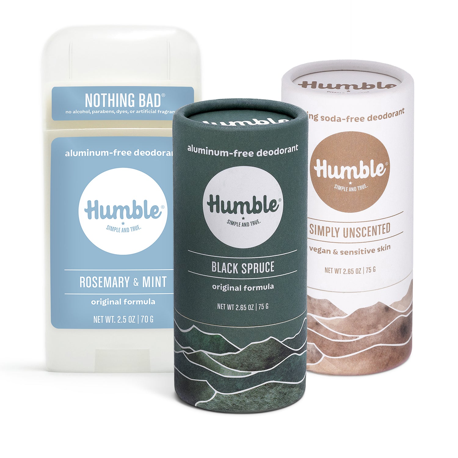 Make Your Own Deodorant Bundle - Full Size 3 or 6 Pack – Humble Brands